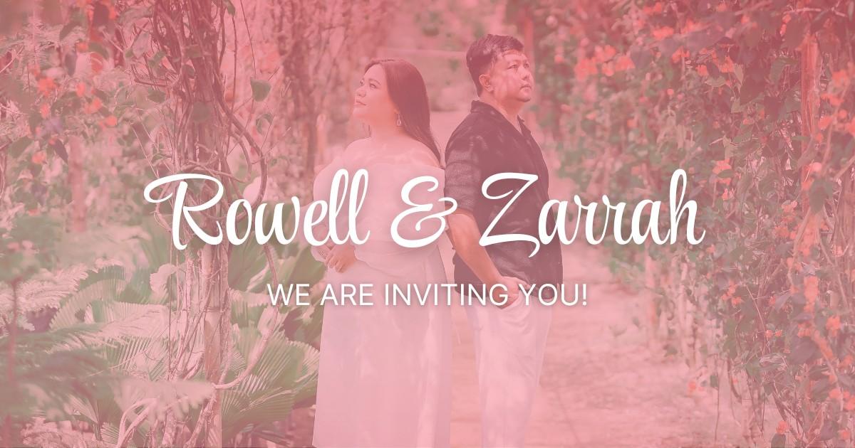 Rowell & Zarrah - We are inviting you | December 17, 2025